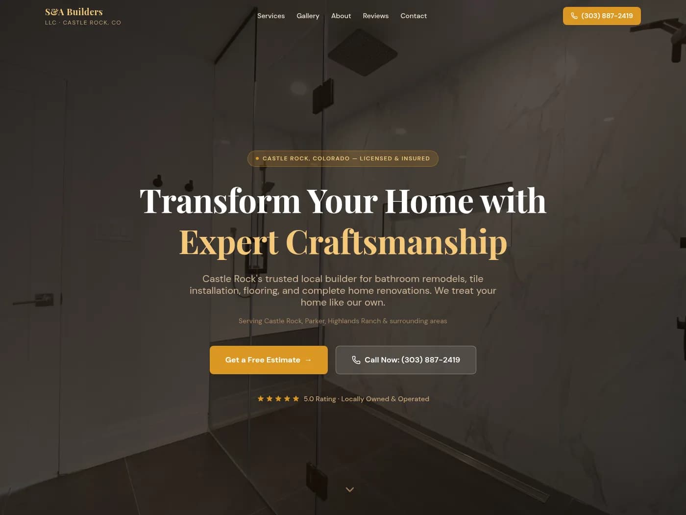 S&A Builders Website