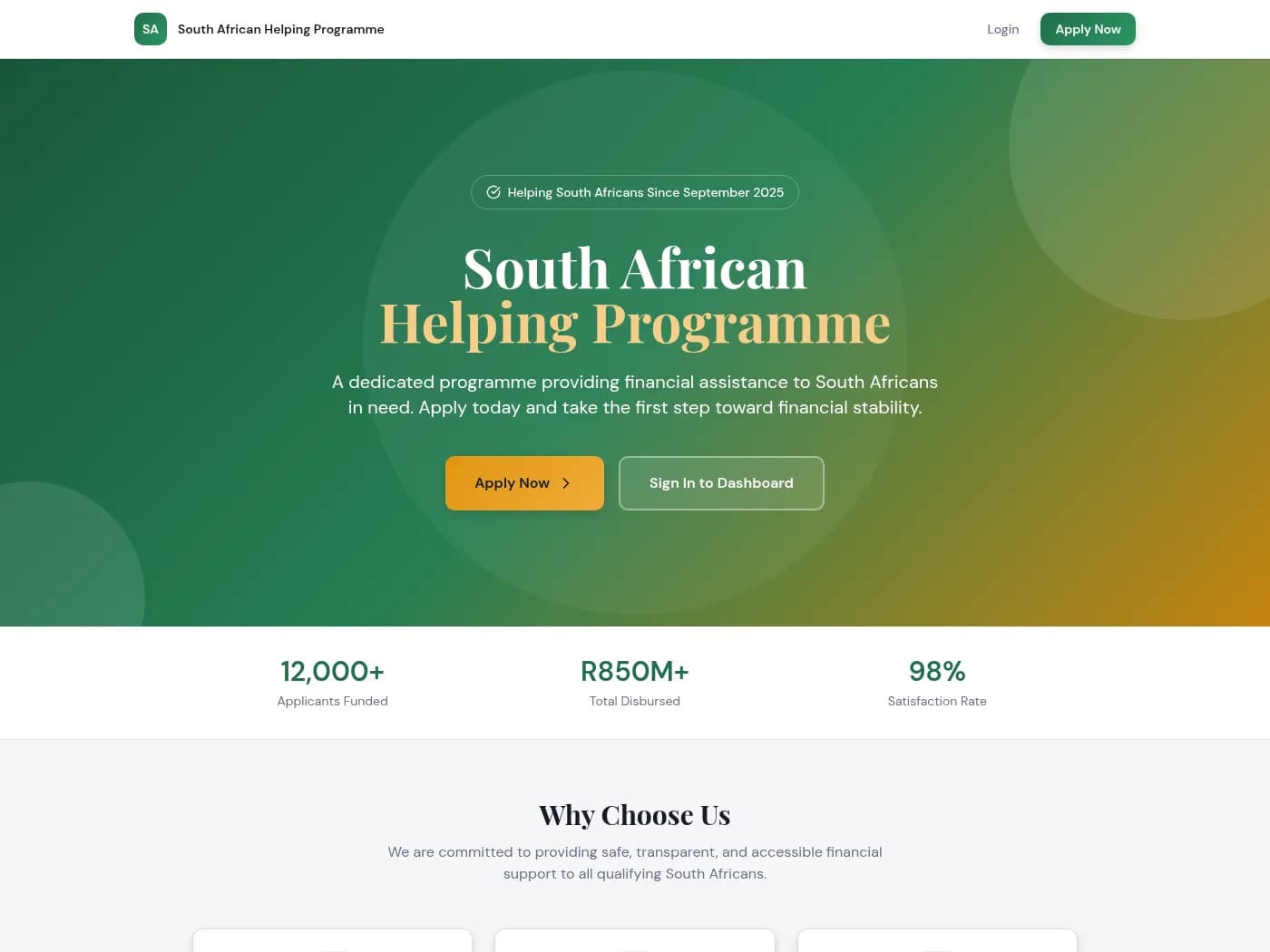South African Helping Programme