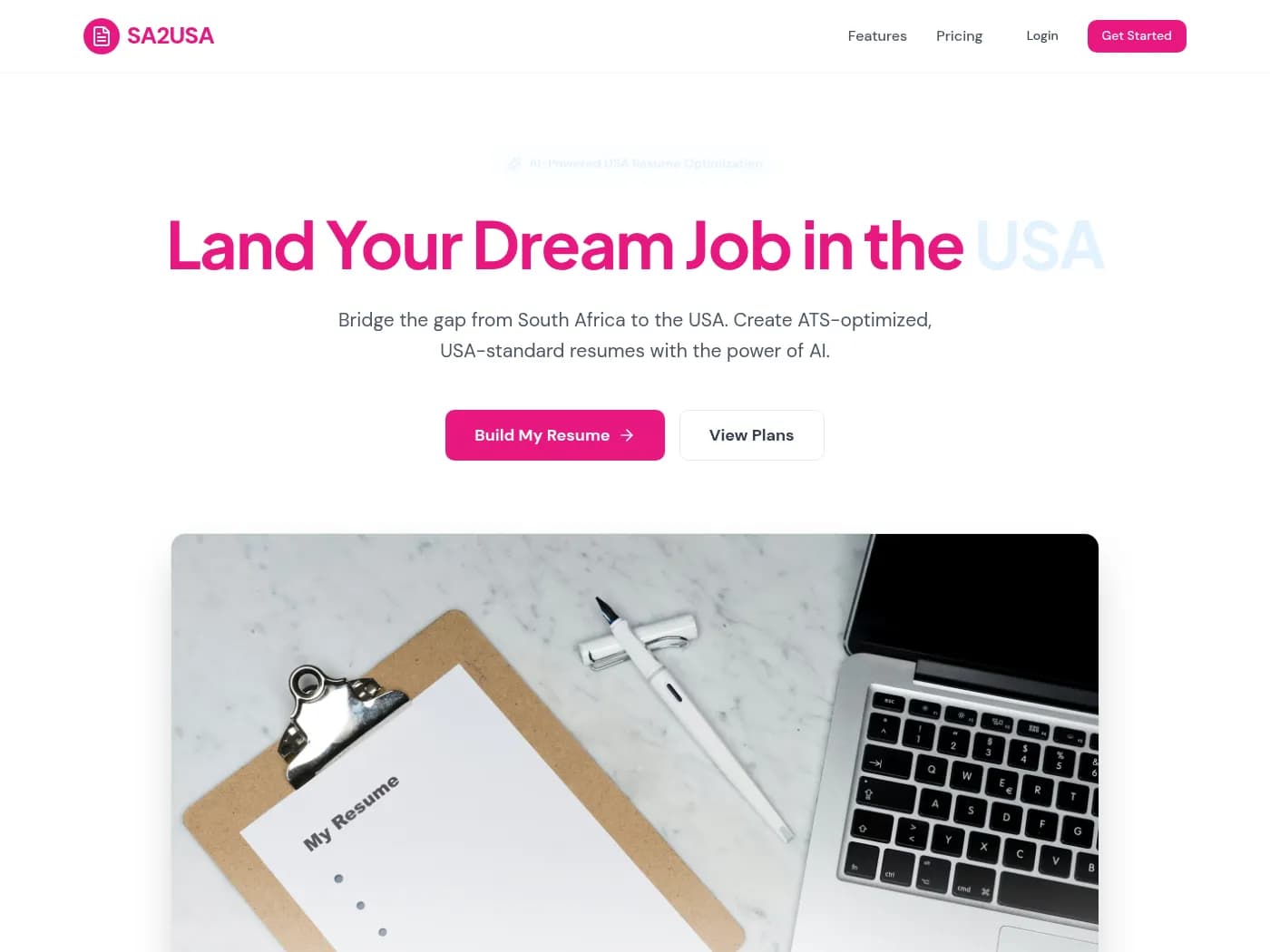 SA2USA Resume Builder