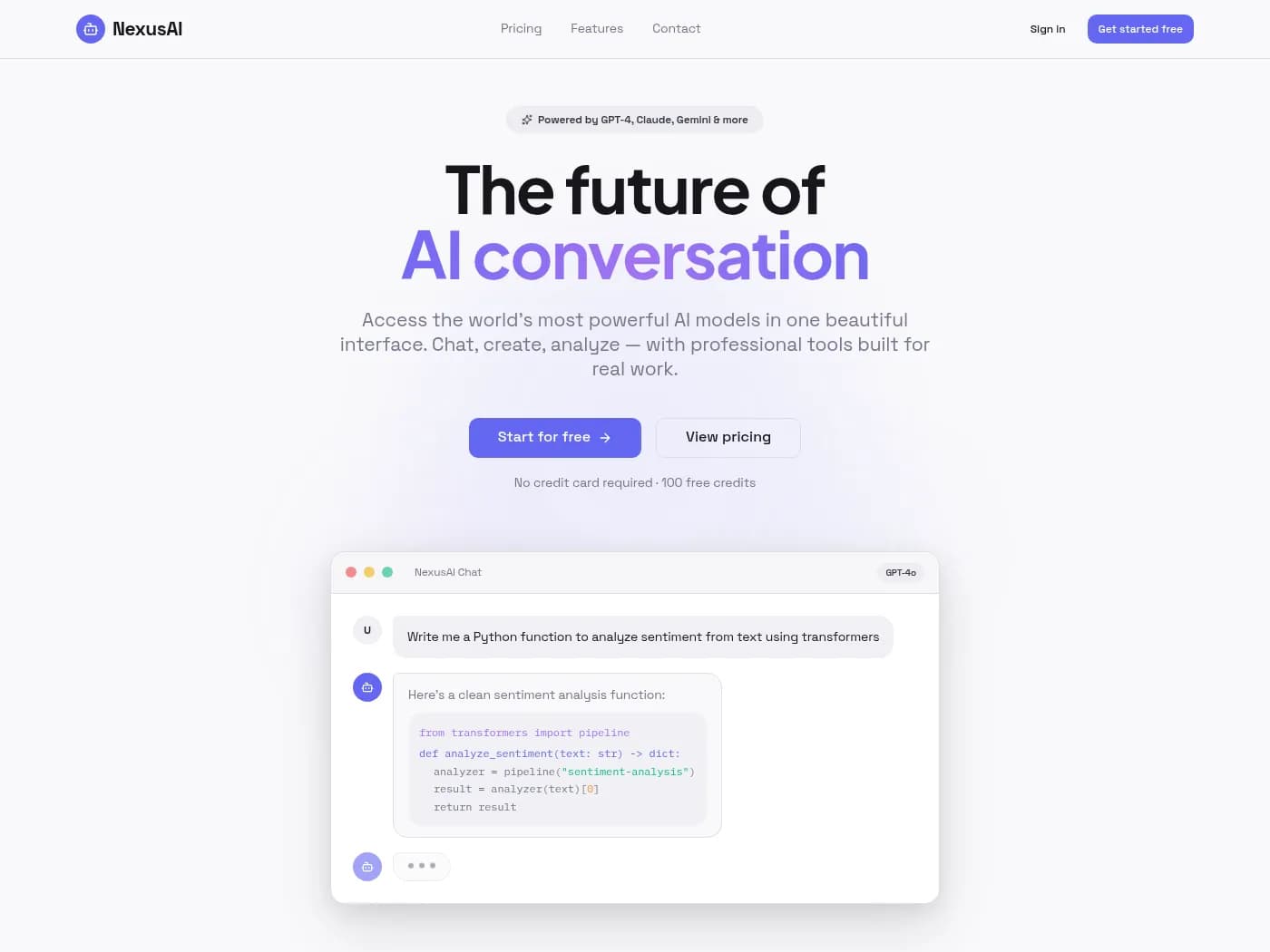 SaaS AI Chat Platform