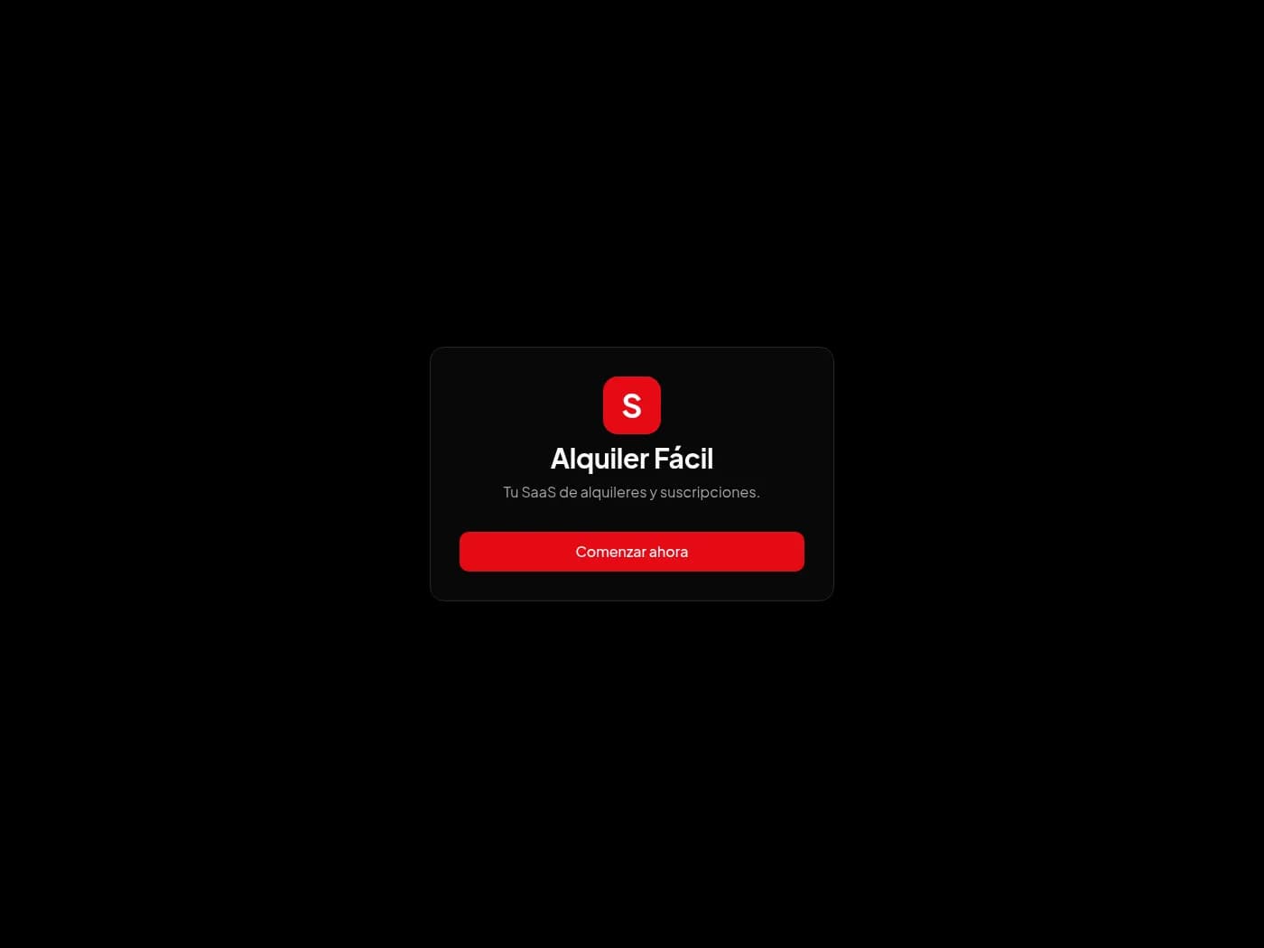 SaaS Alquiler Fácil