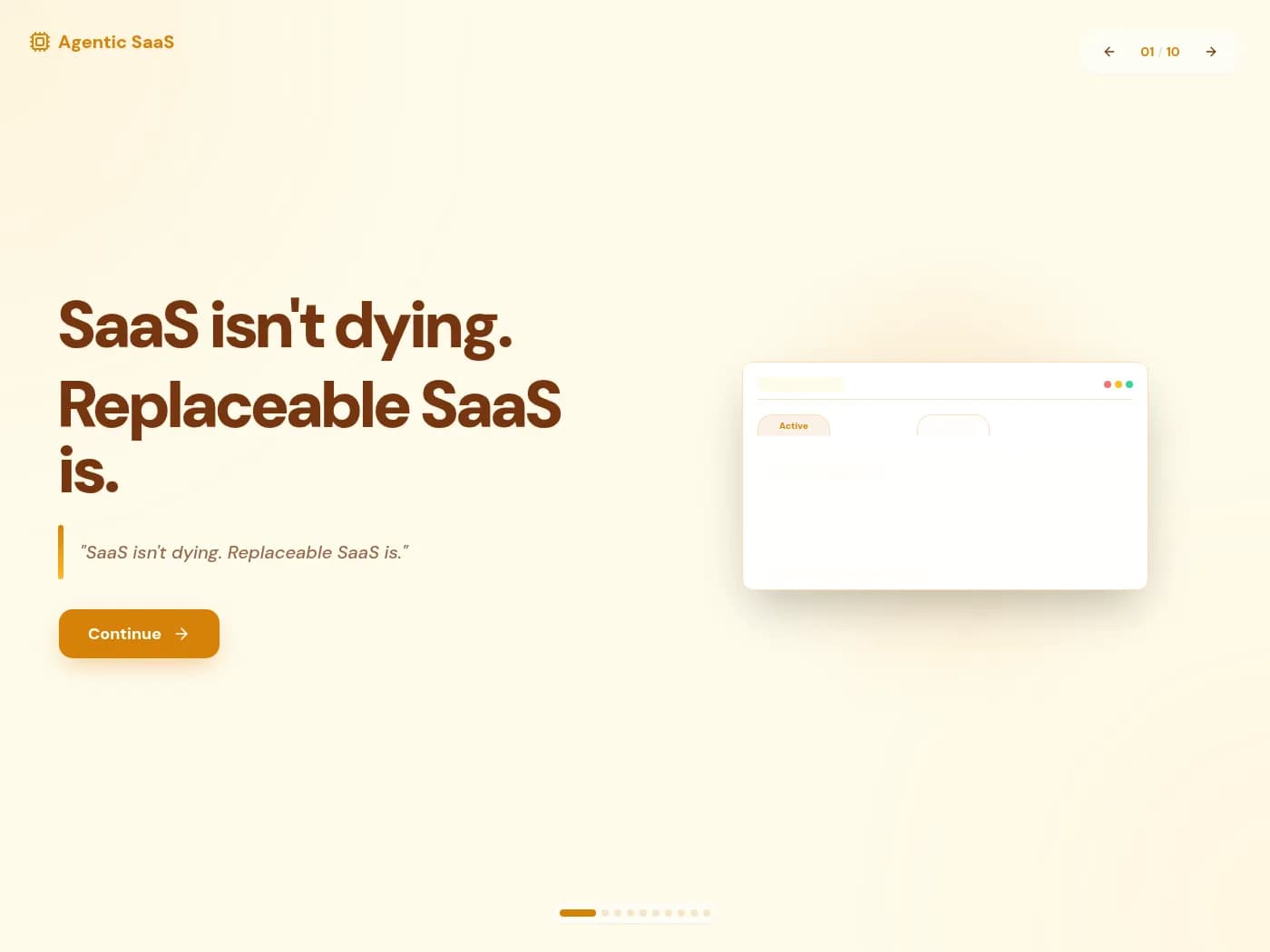 Agentic SaaS Carousel