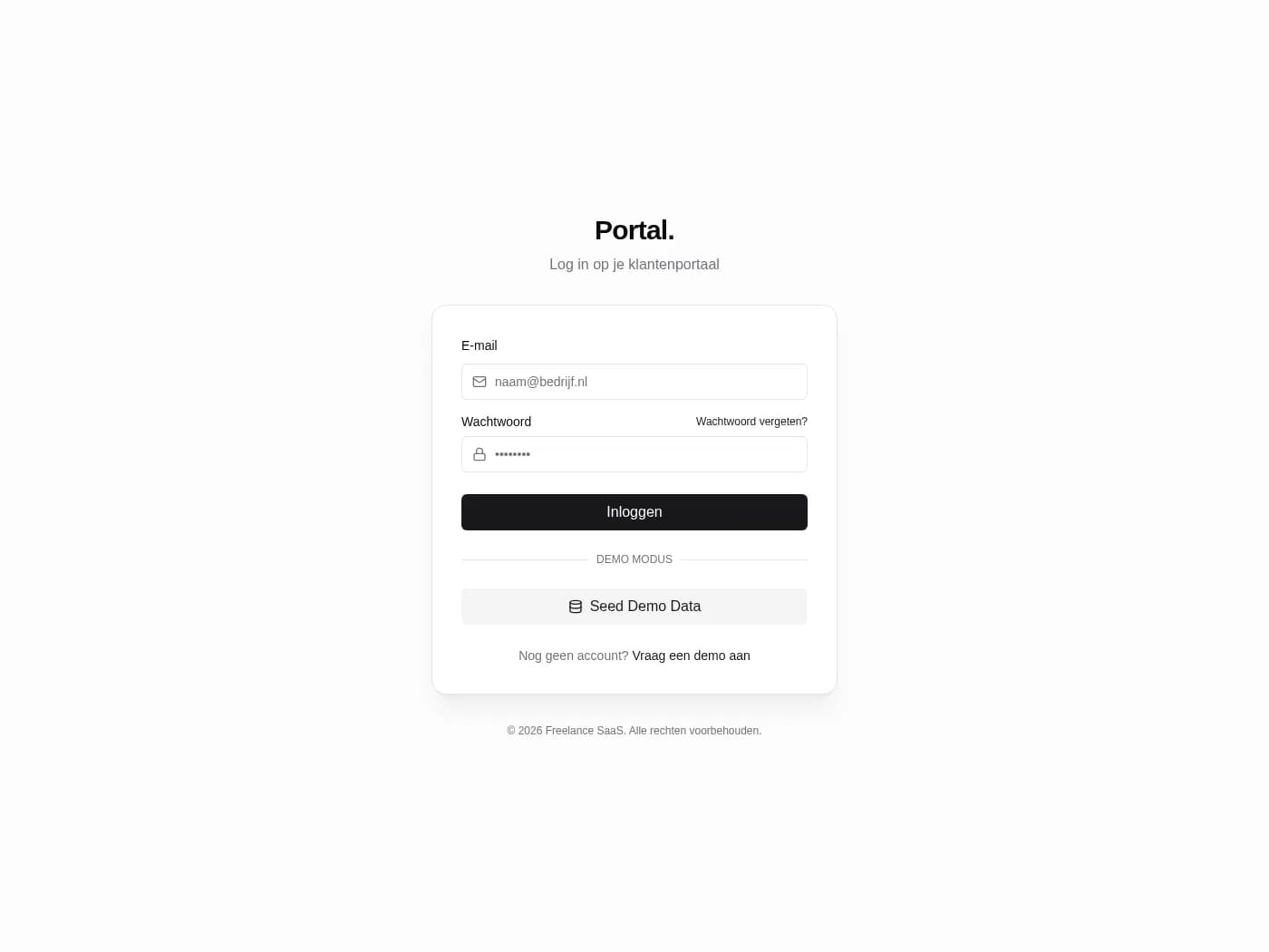 Freelance SaaS Client Portal