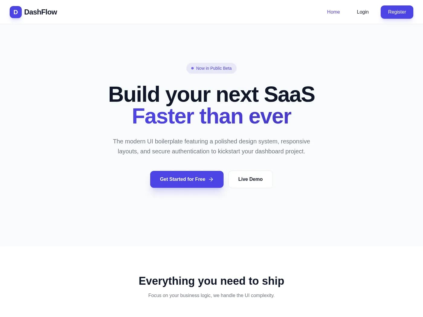 SaaS DashFlow