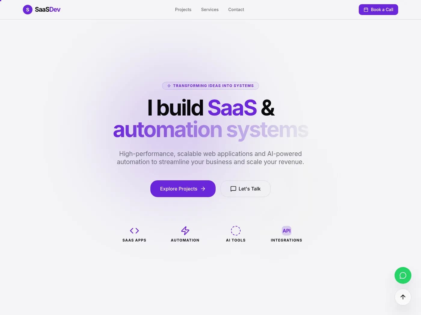 SaaS Dev Portfolio