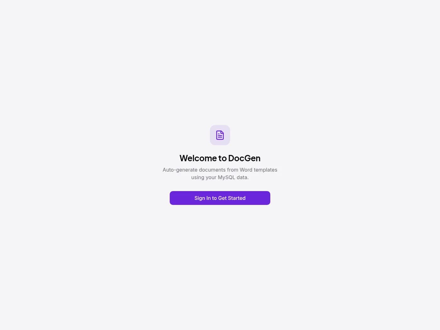 DocGen SaaS Platform