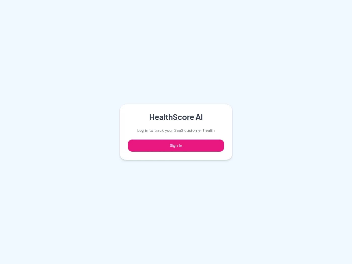 SaaS Health Dashboard