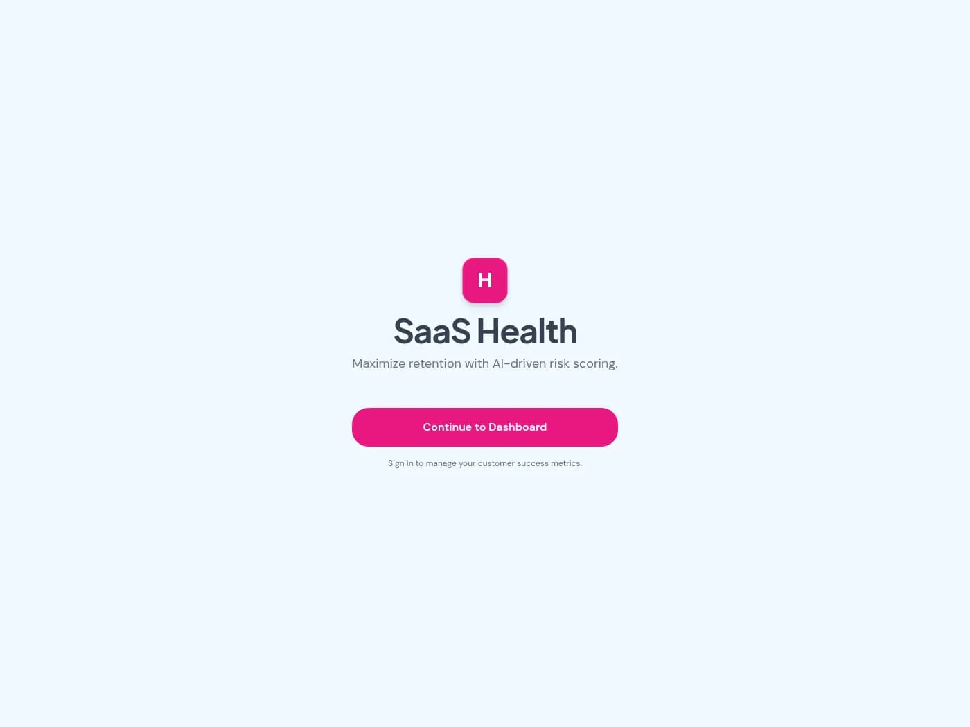SaaS Health Dashboard