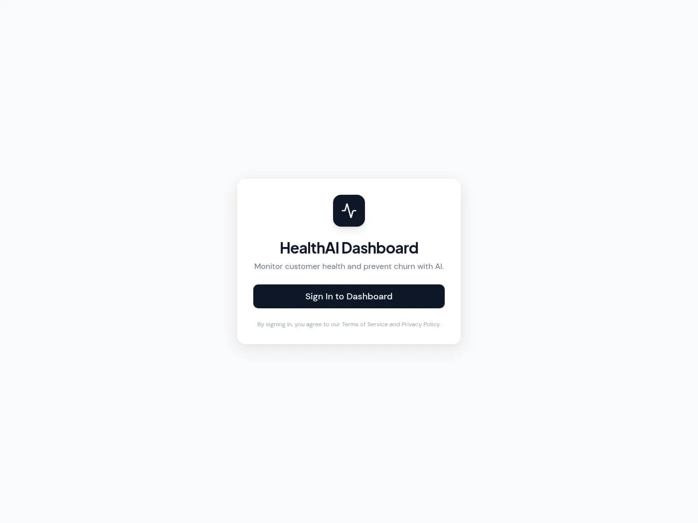 SaaS Health AI Dashboard