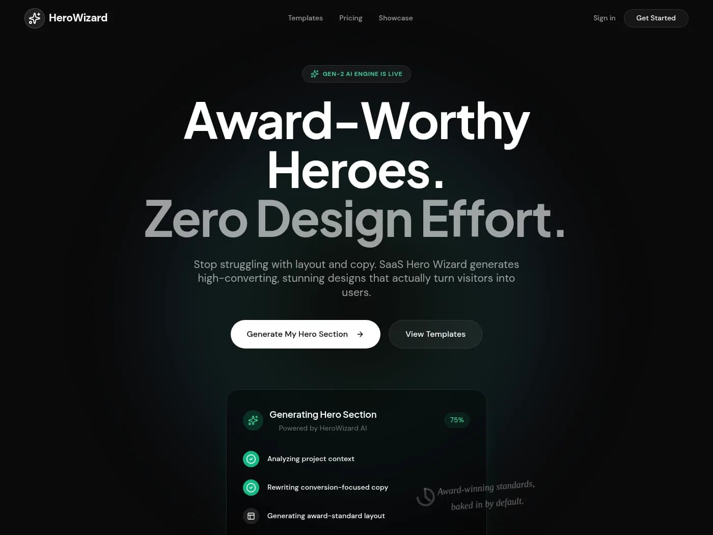 SaaS Hero Wizard