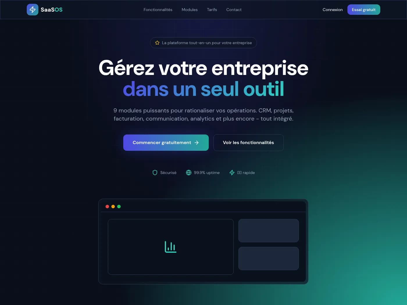 SaaS OS Dashboard