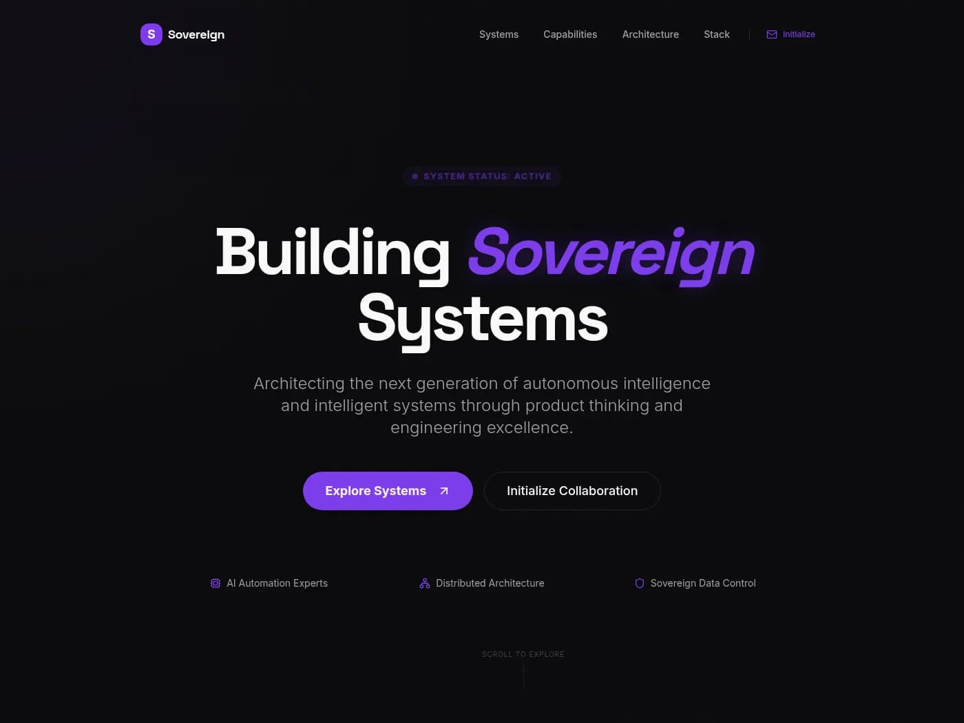 Sovereign Systems Portfolio