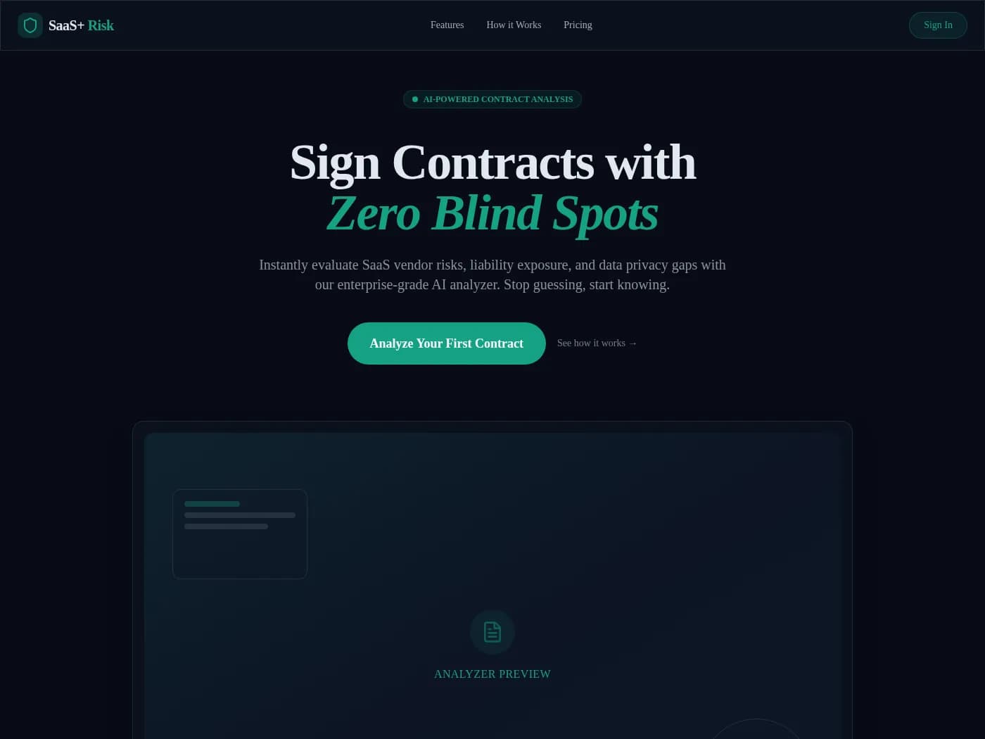 SaaS+ Risk Analyzer