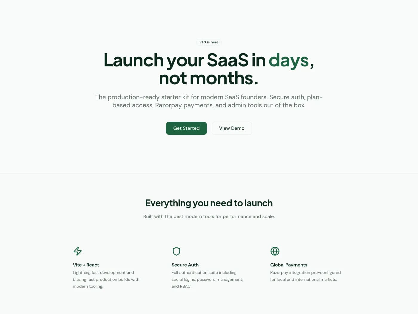 SaaS Launchpad Starter