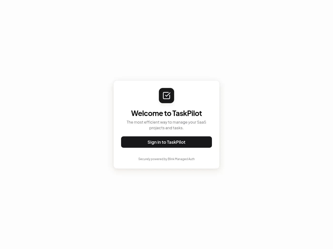 TaskPilot SaaS Manager