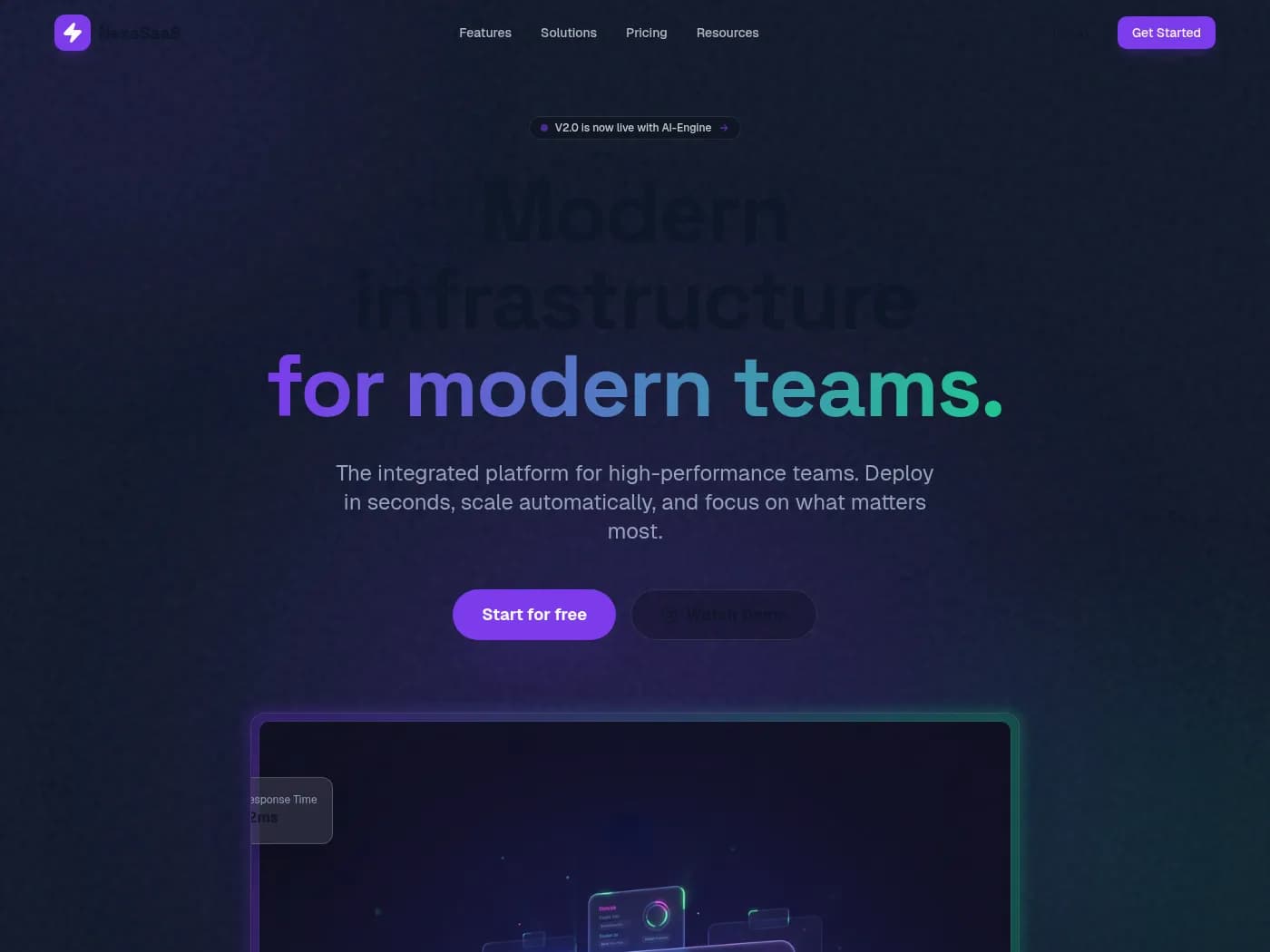 SaaS Launch Website