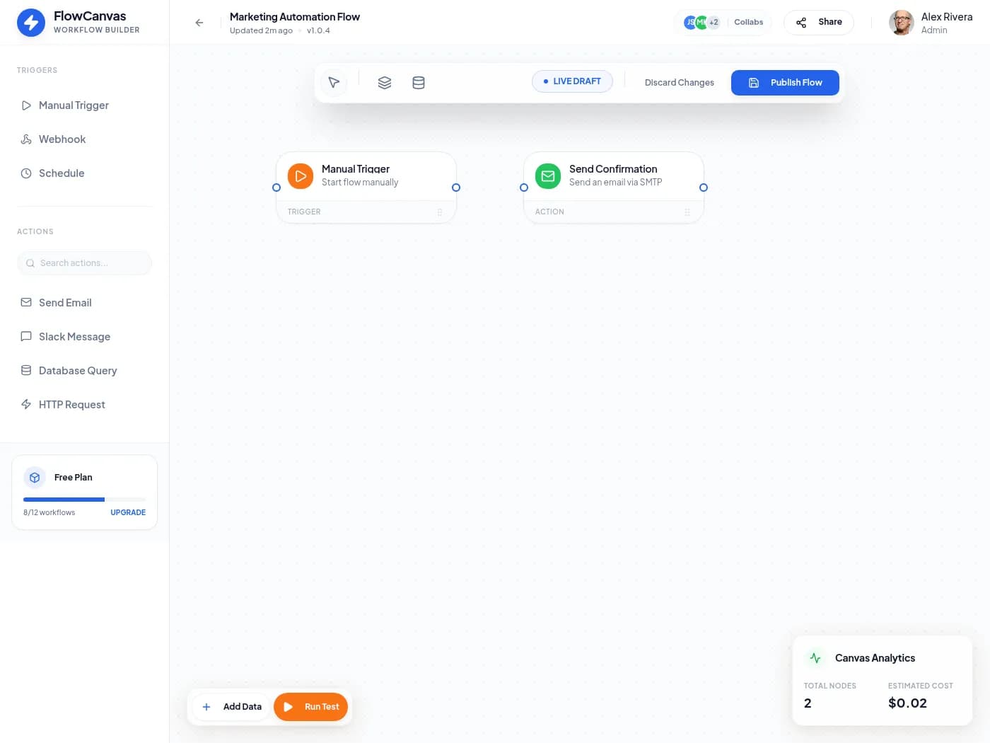 FlowCanvas SaaS Builder