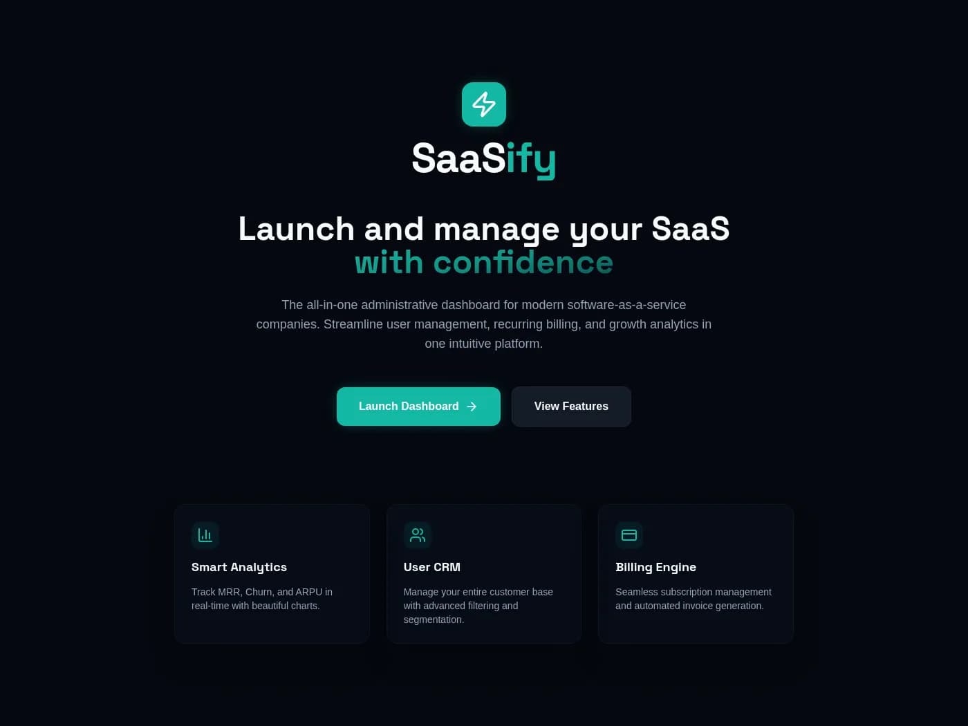 SaaSify Dashboard