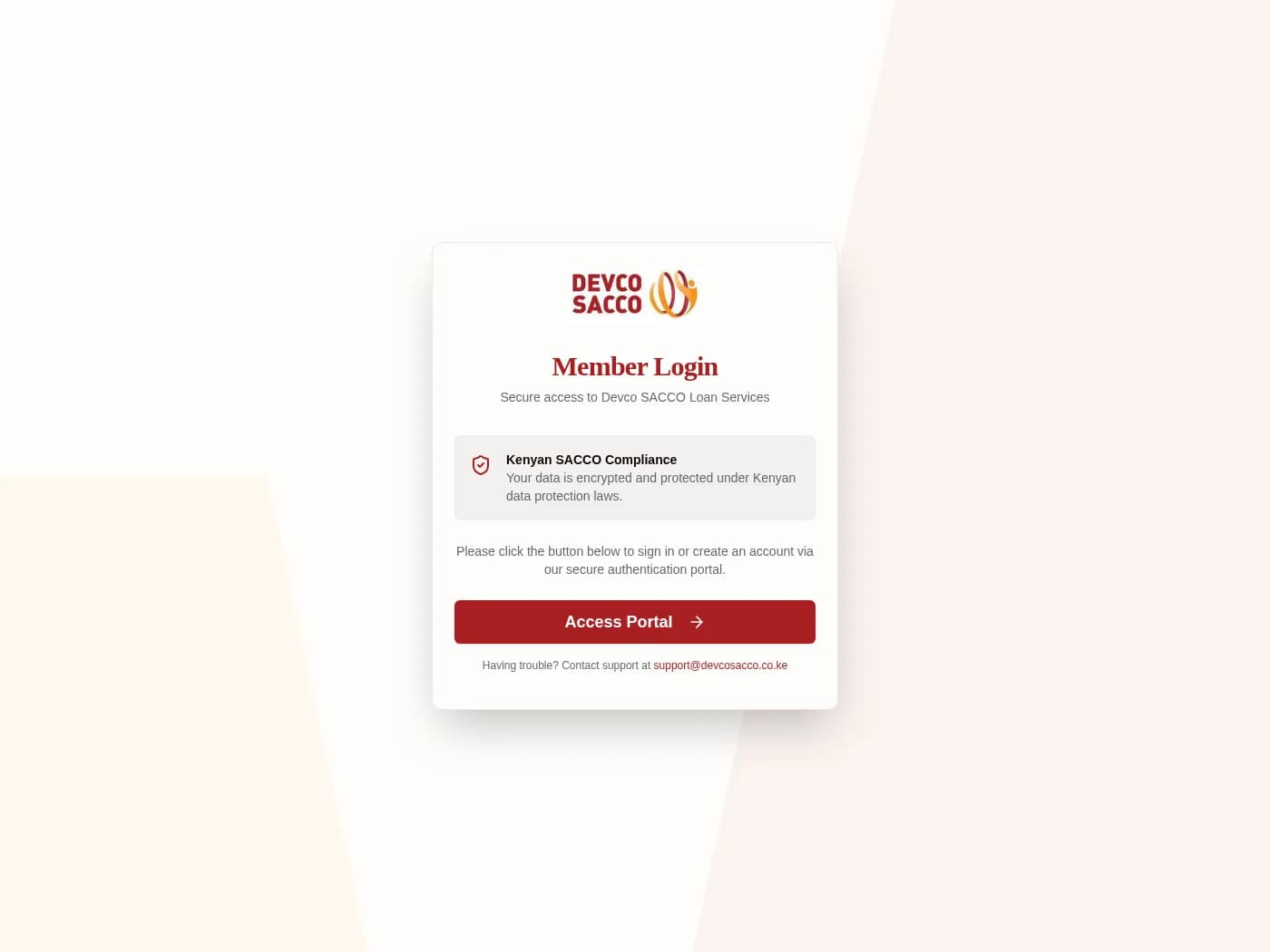 Devco SACCO Loan Platform