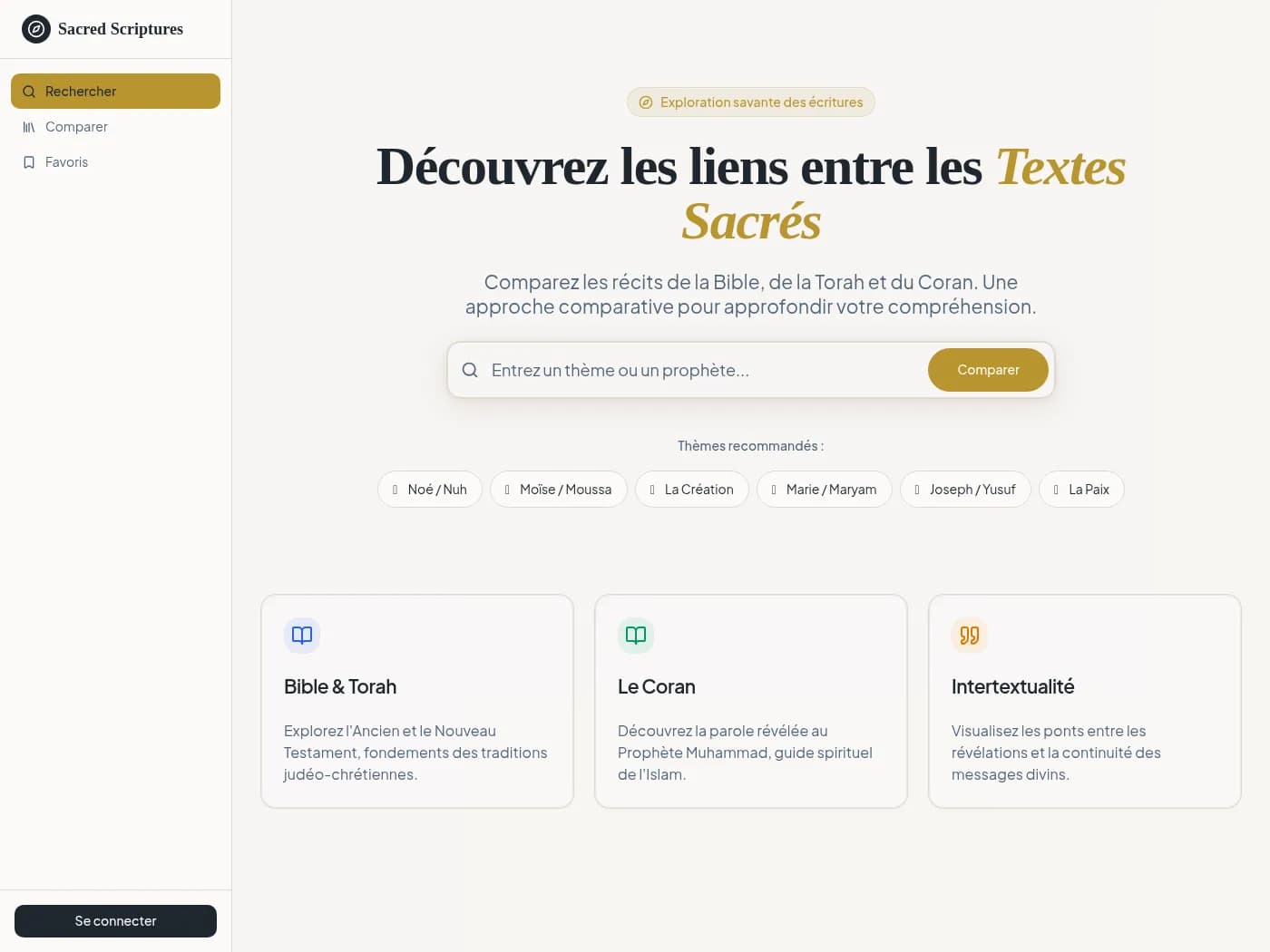 Sacred Texts Finder
