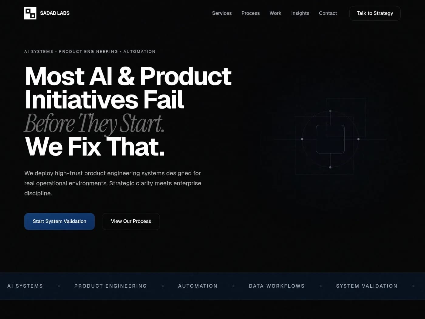 Sadad Labs Homepage
