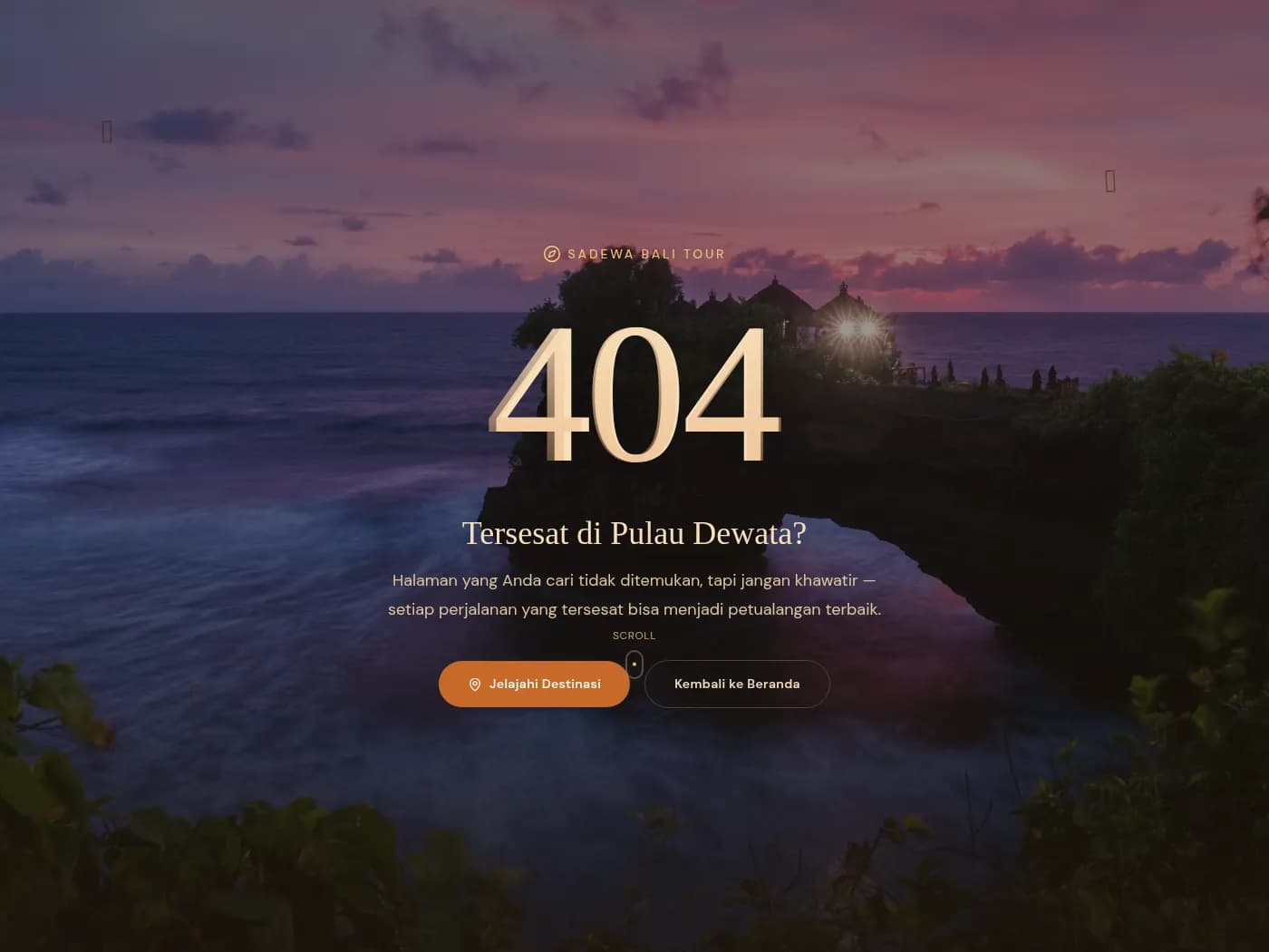 Sadewa Bali 404 Page