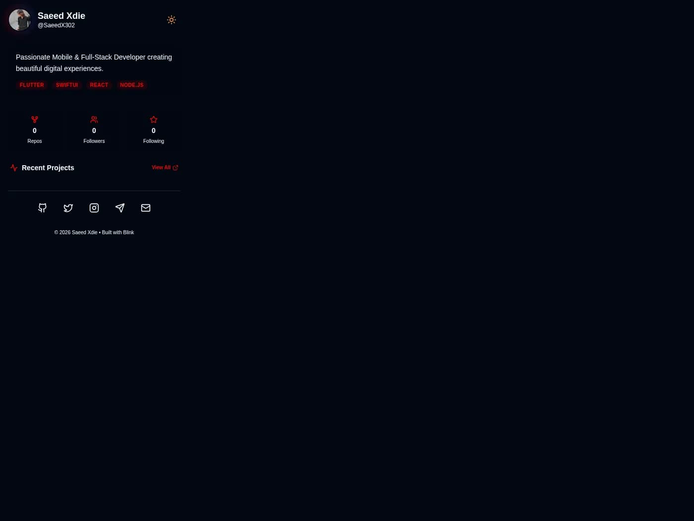SaeedX302 Profile Website