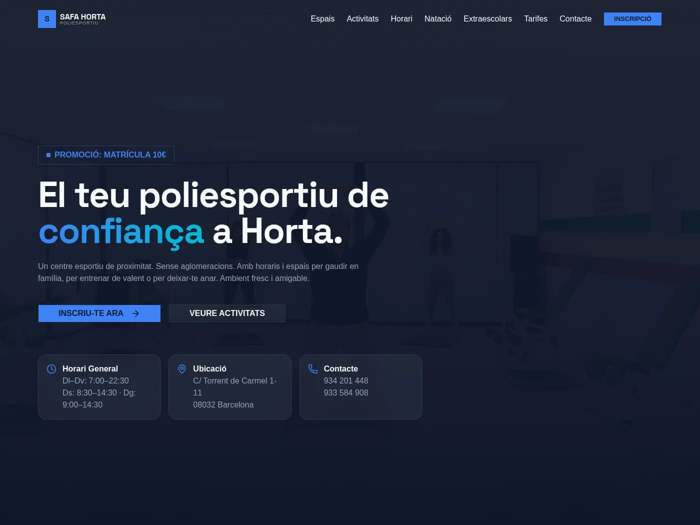 SAFA Horta Gym Portal