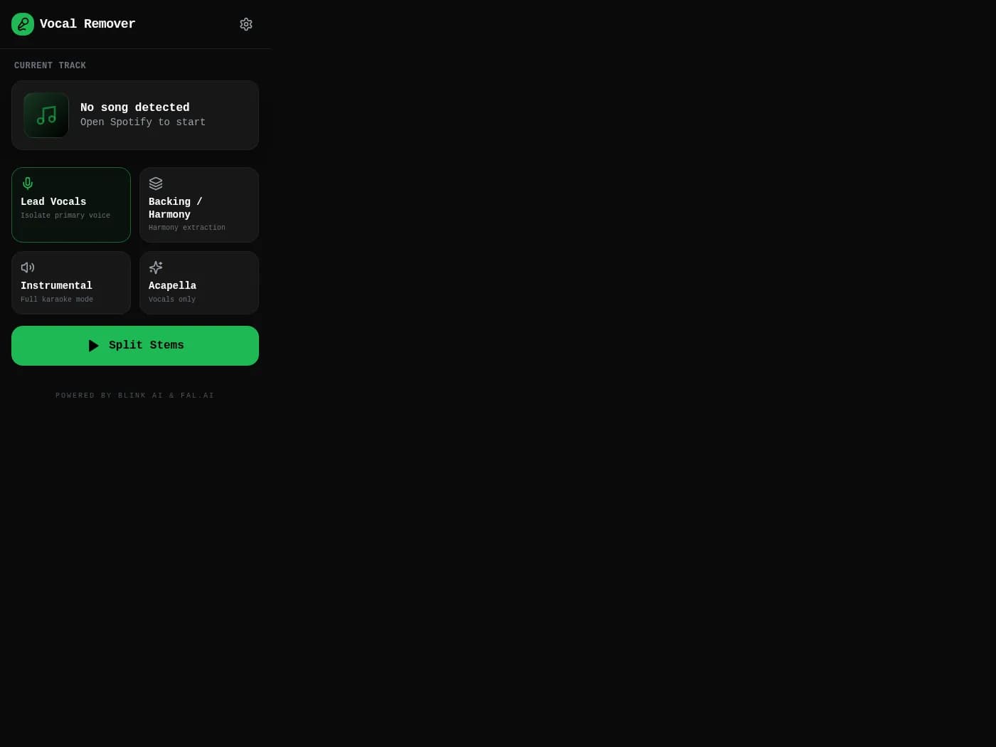 Vocal Remover Safari Extension