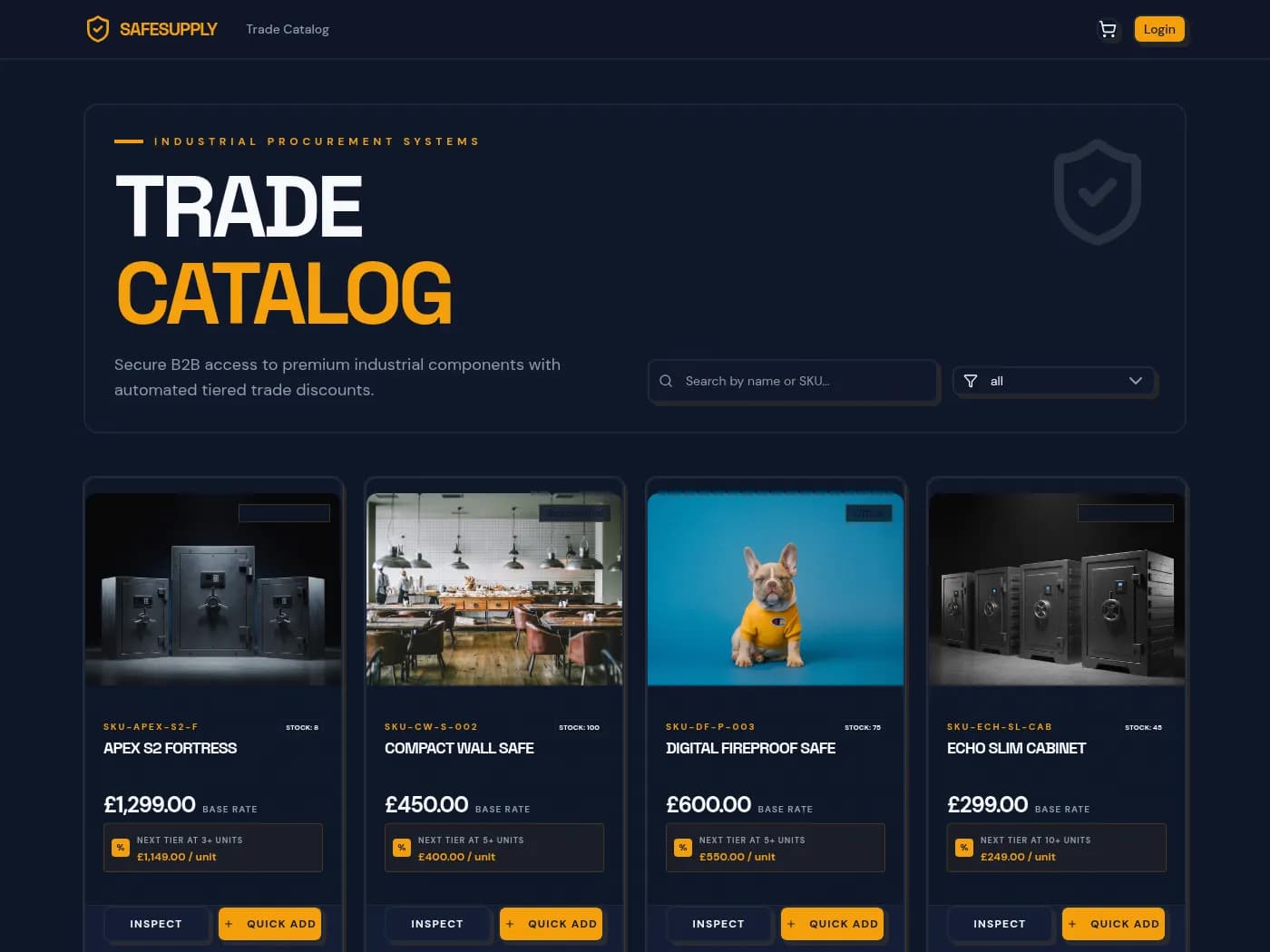 SafeSupply B2B Portal