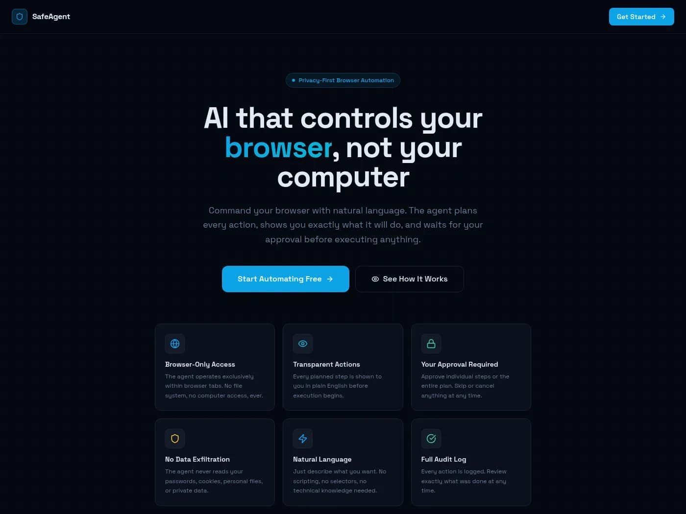 Safe Browser AI Agent