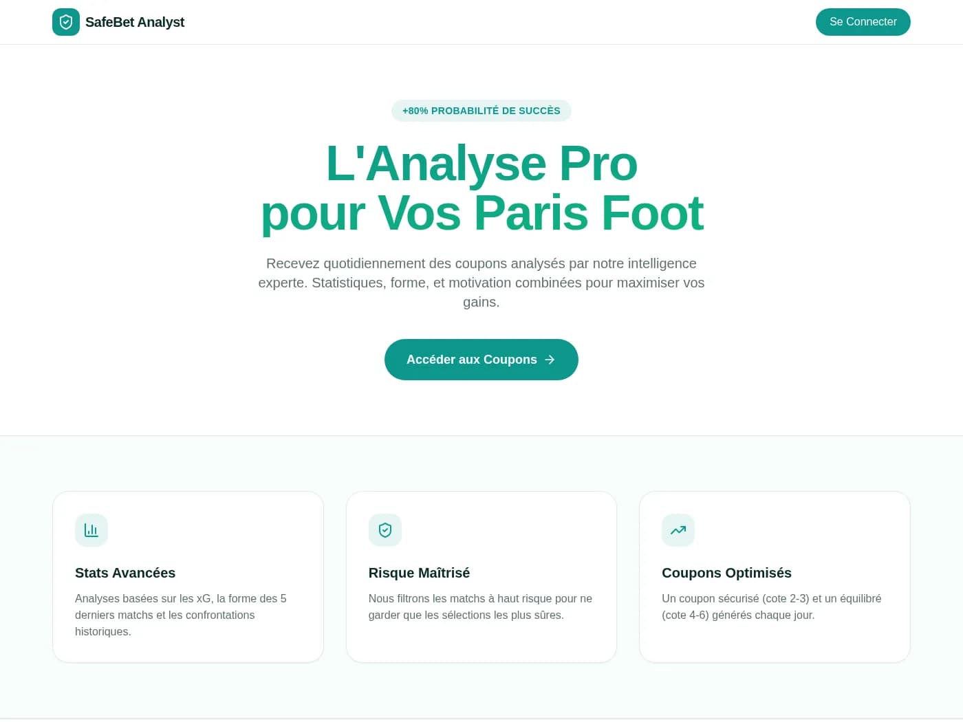 SafeBet Football Analyst