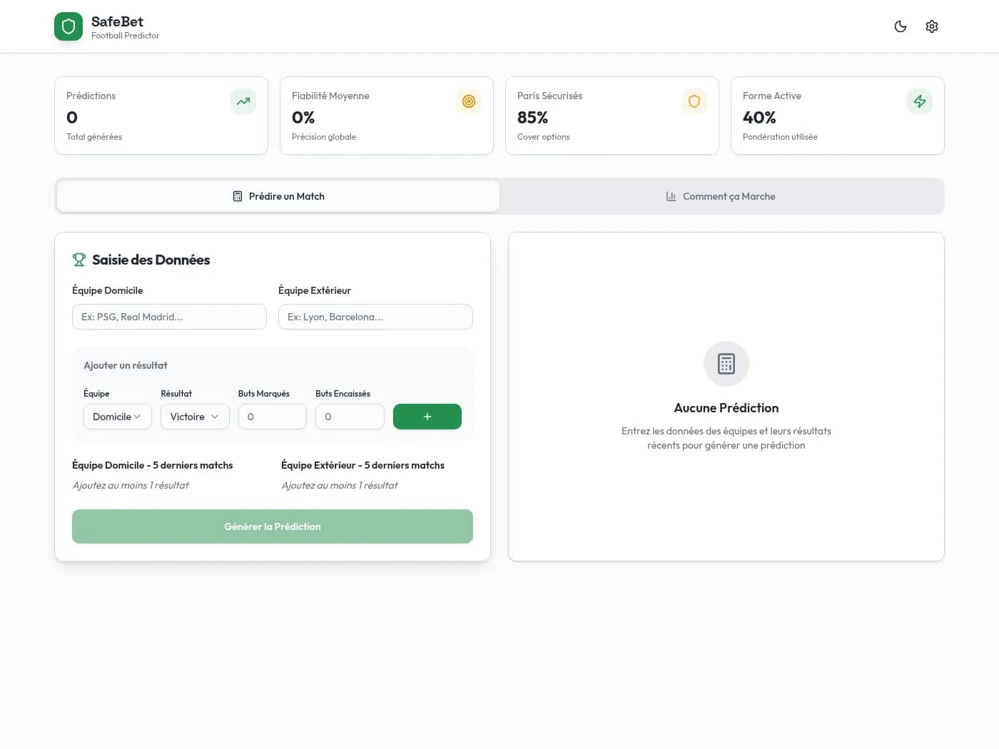 SafeBet Football Predictor