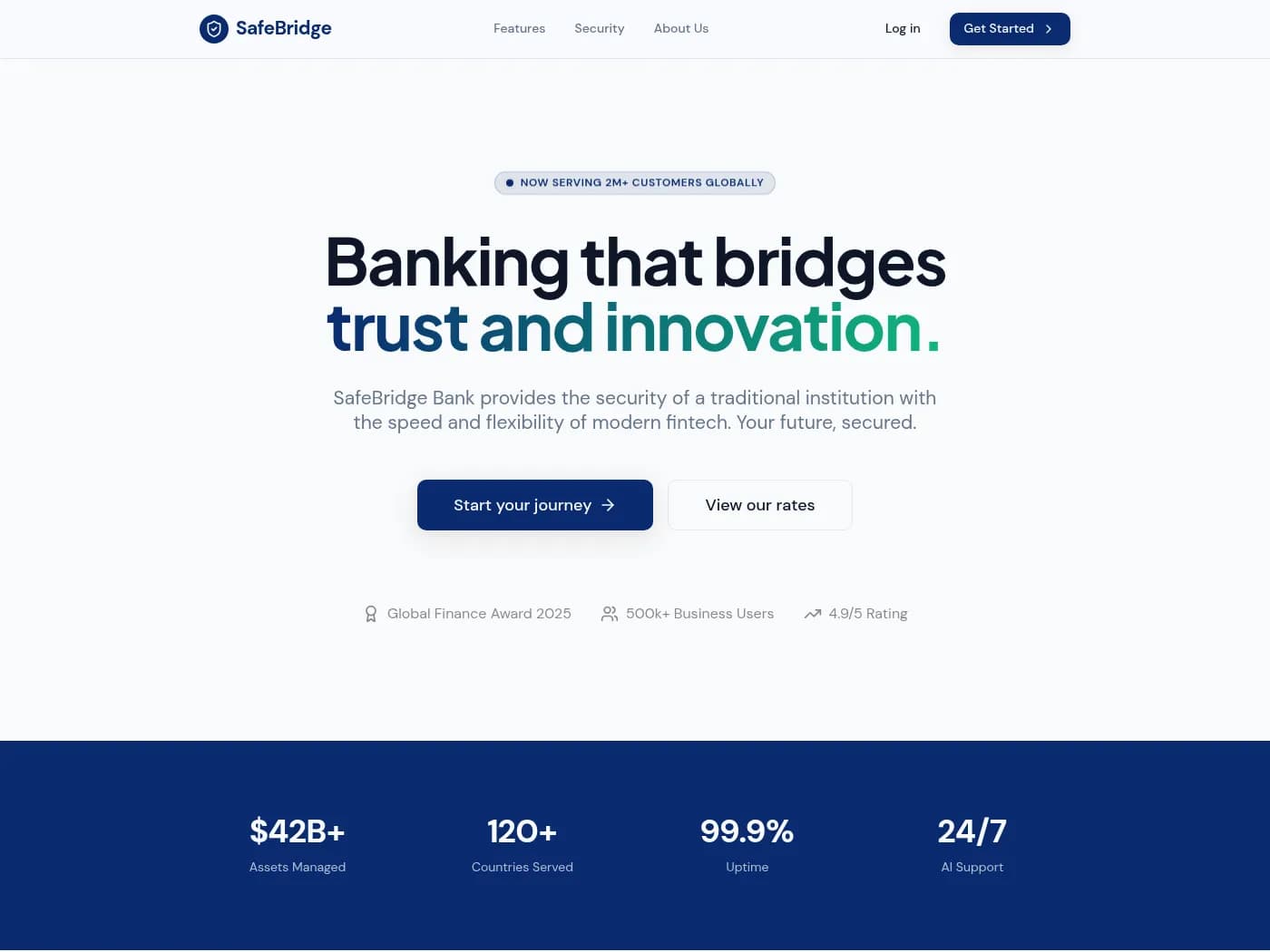 SafeBridge Bank Web App