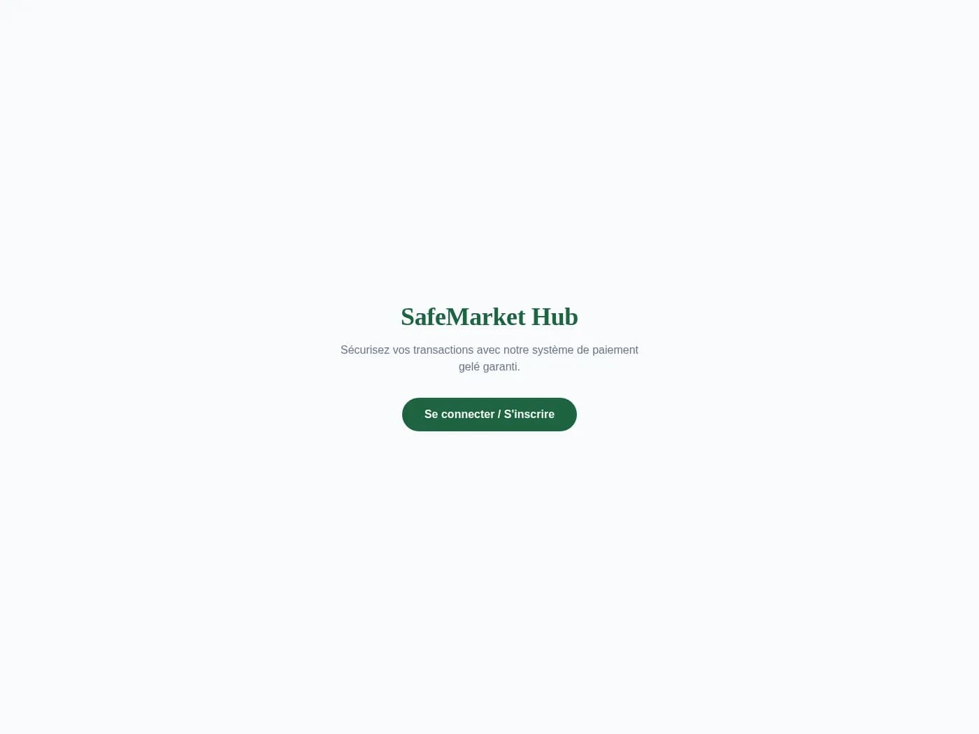 SafeMarket Hub