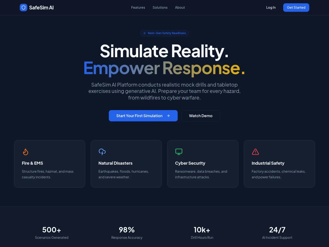 SafeSim AI Platform