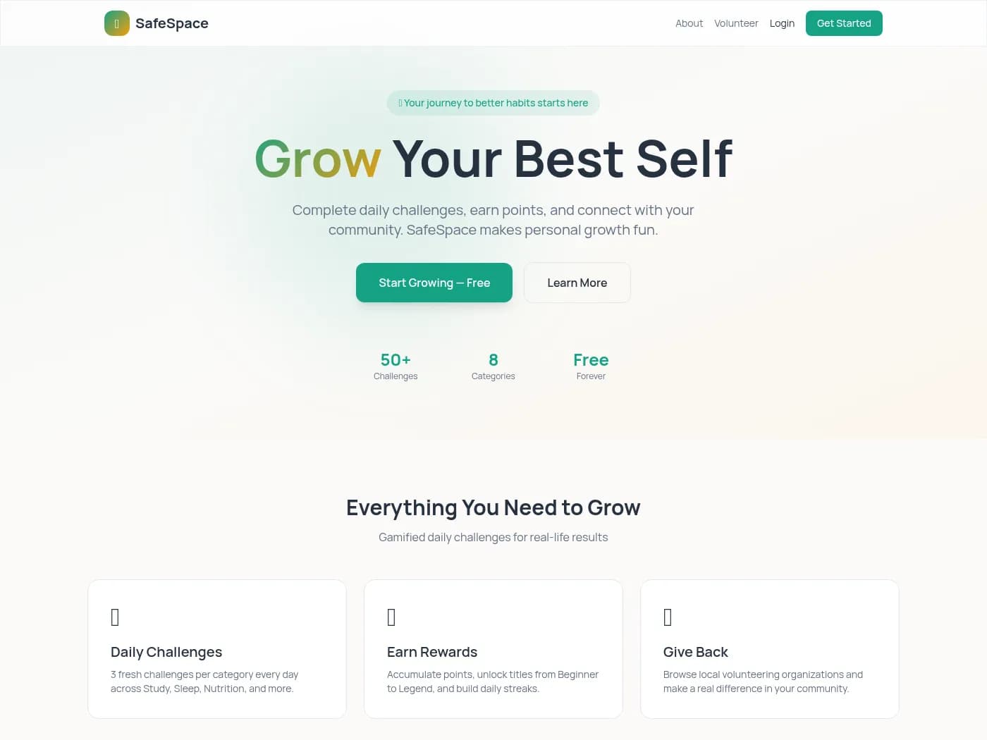 SafeSpace Growth Platform