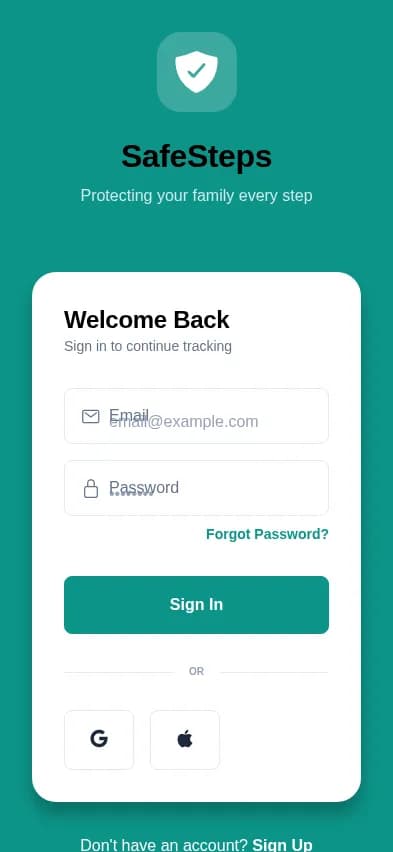 SafeSteps Family Tracker