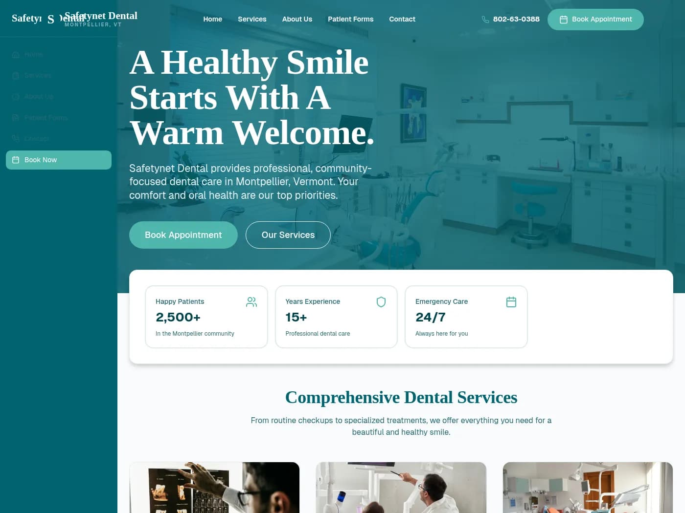 Safetynet Dental Website