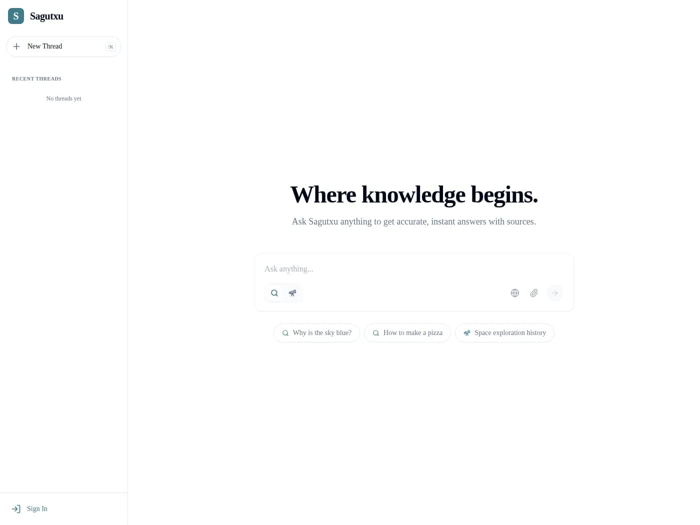 Sagutxu AI Search