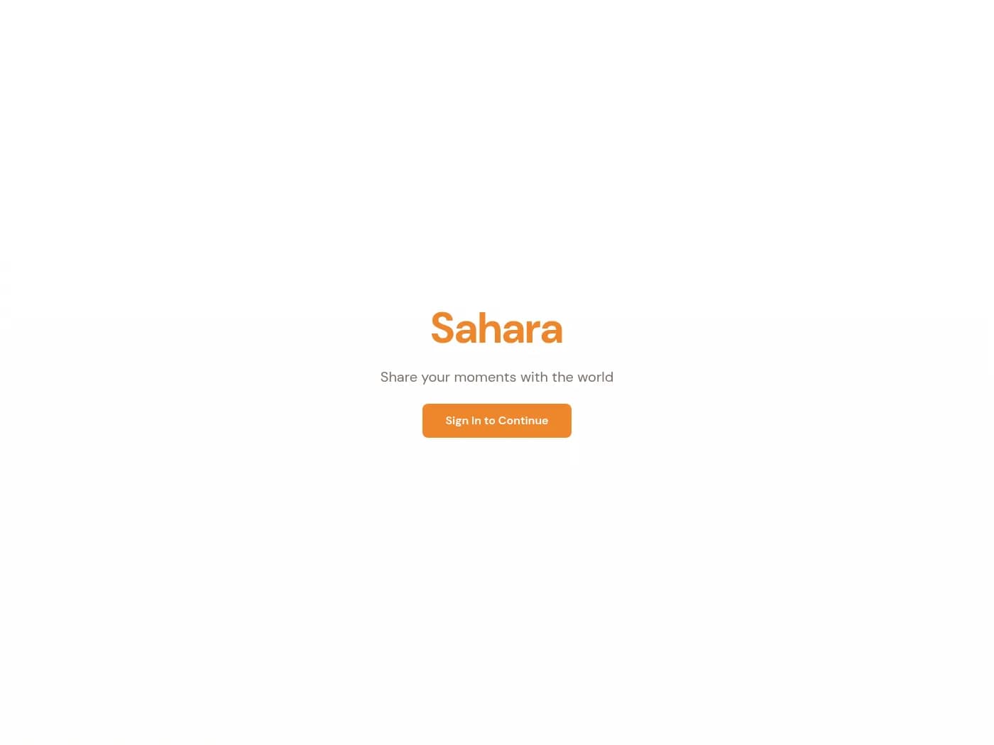 Sahara Social App