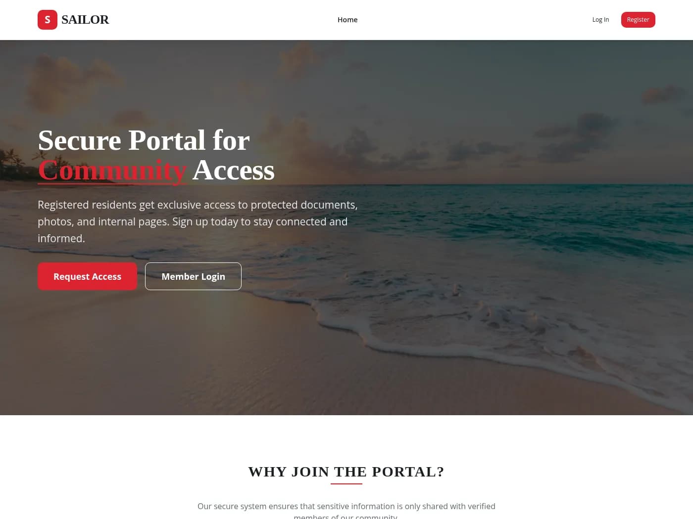 Sailor Secure Portal