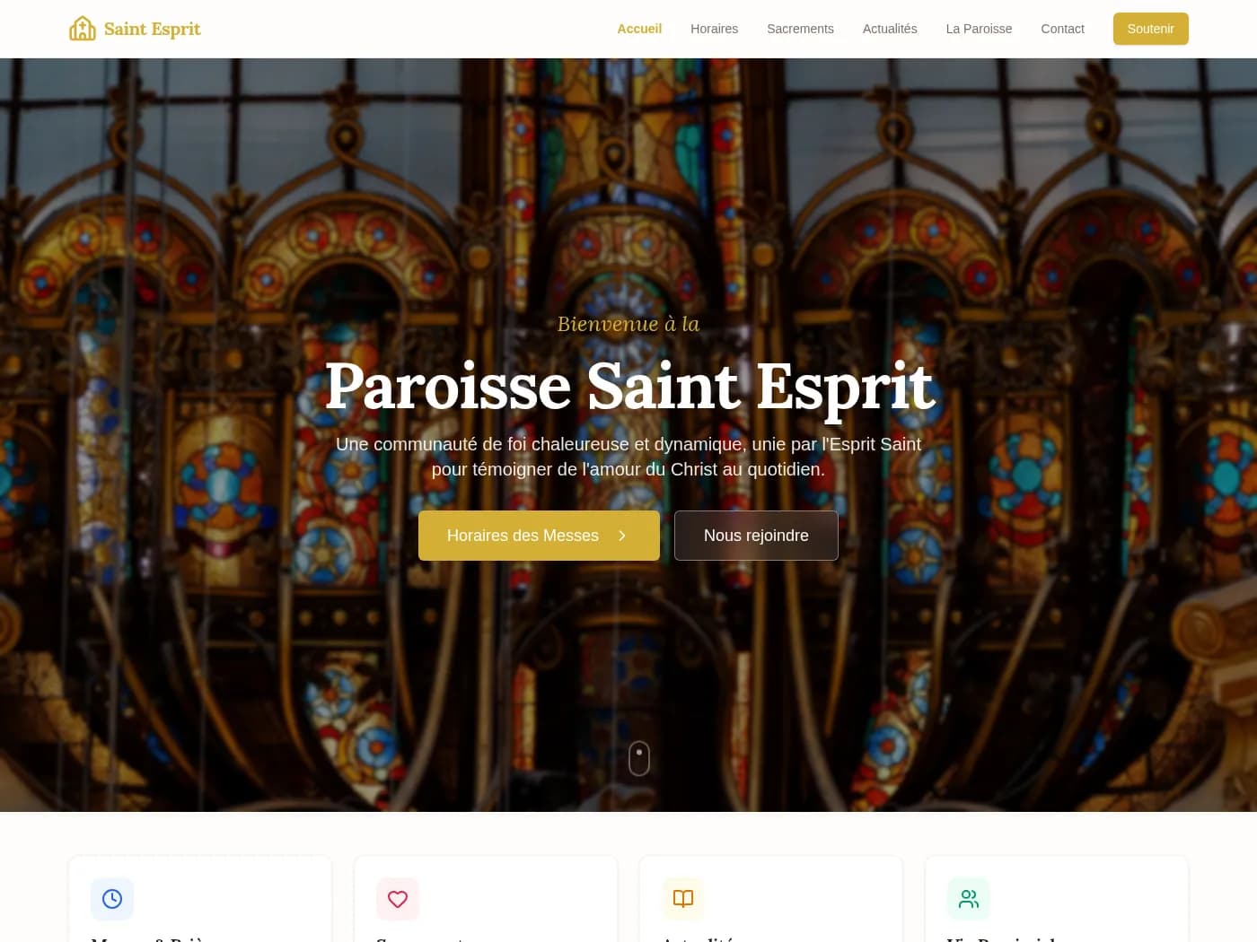 Saint Esprit Parish Site