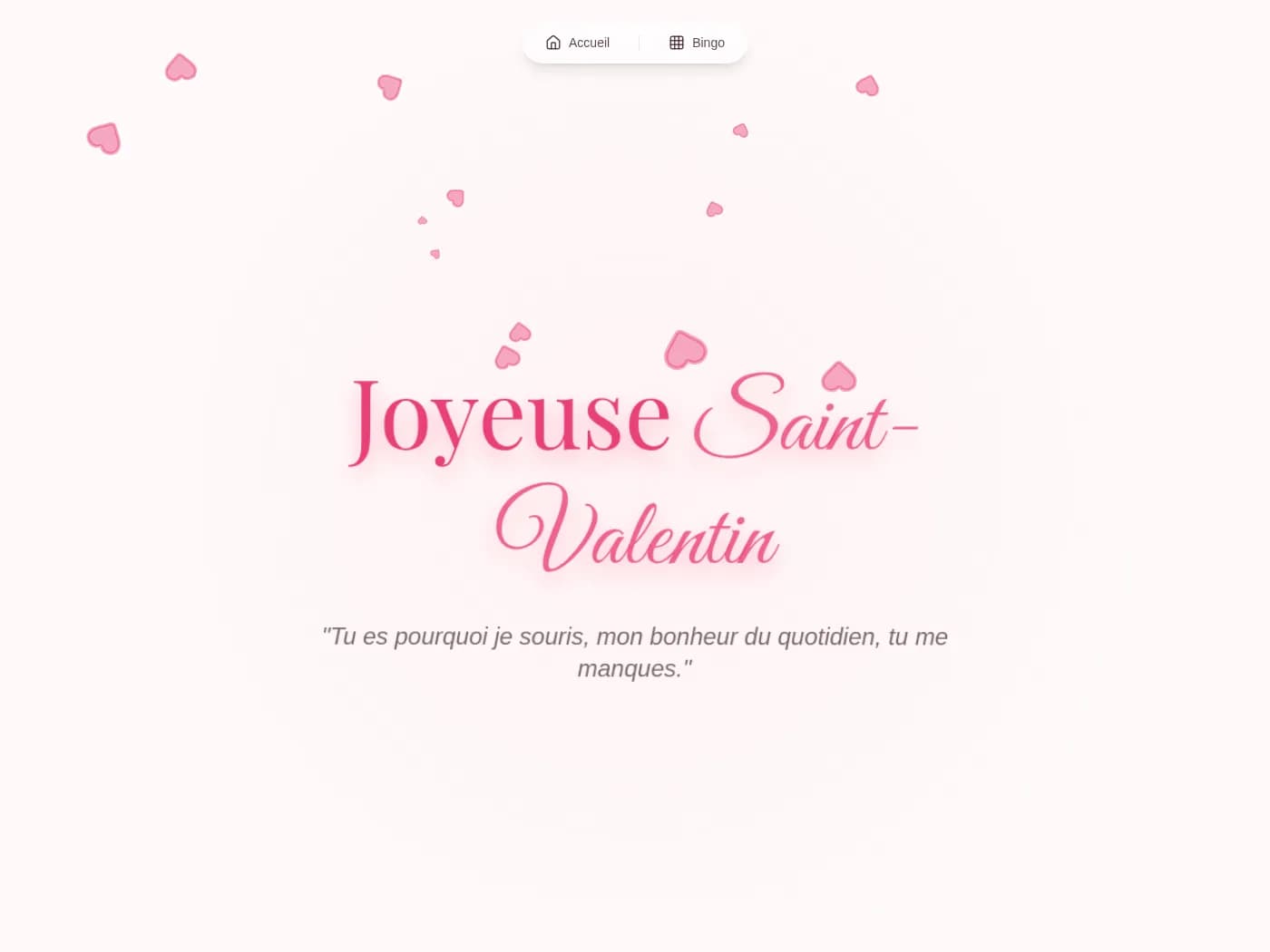 Saint-Valentin Bingo