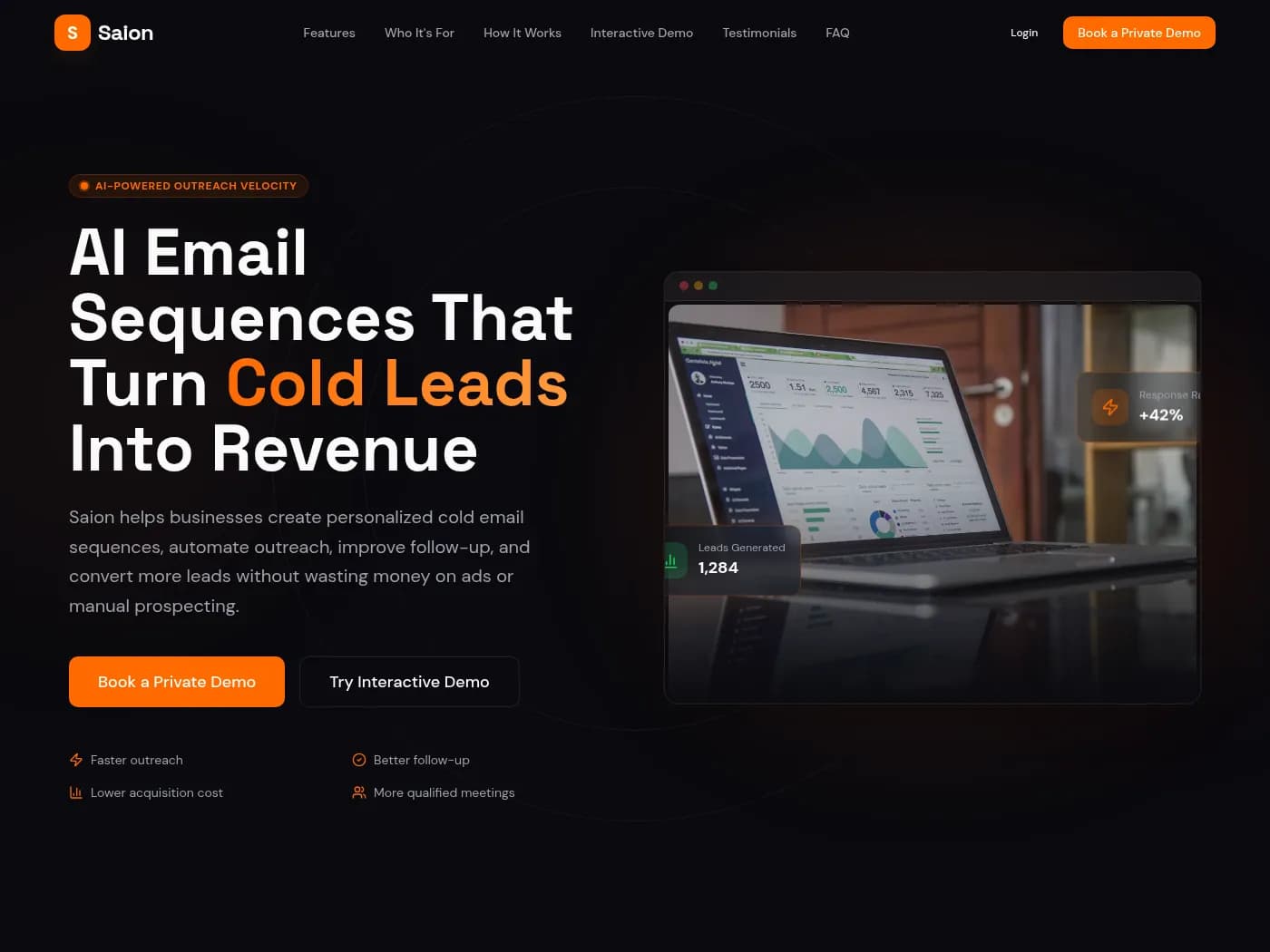 Saion Premium SaaS Landing