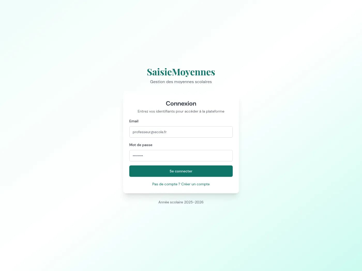 SaisieMoyennes SaaS