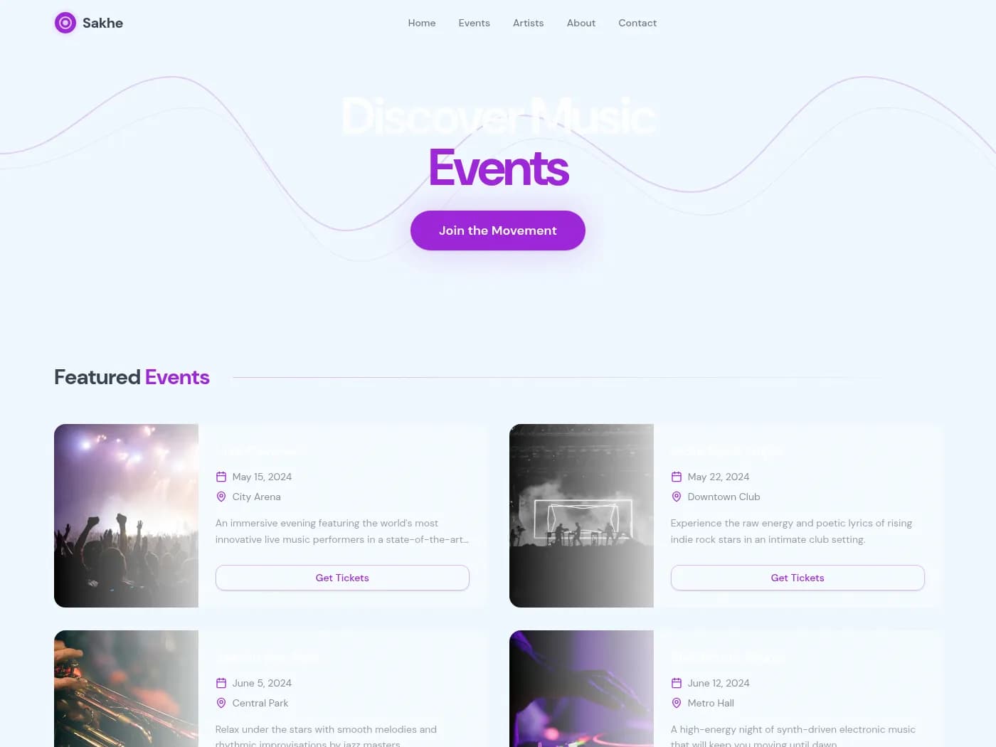 Sakhe Music Web Home