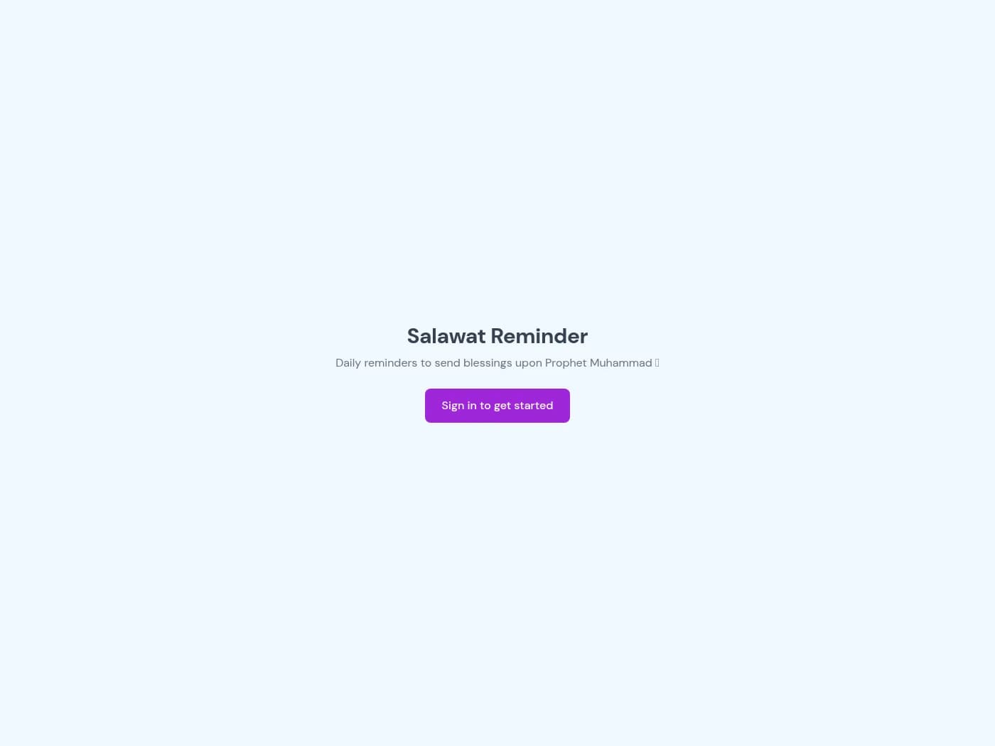 Salawat Reminder App