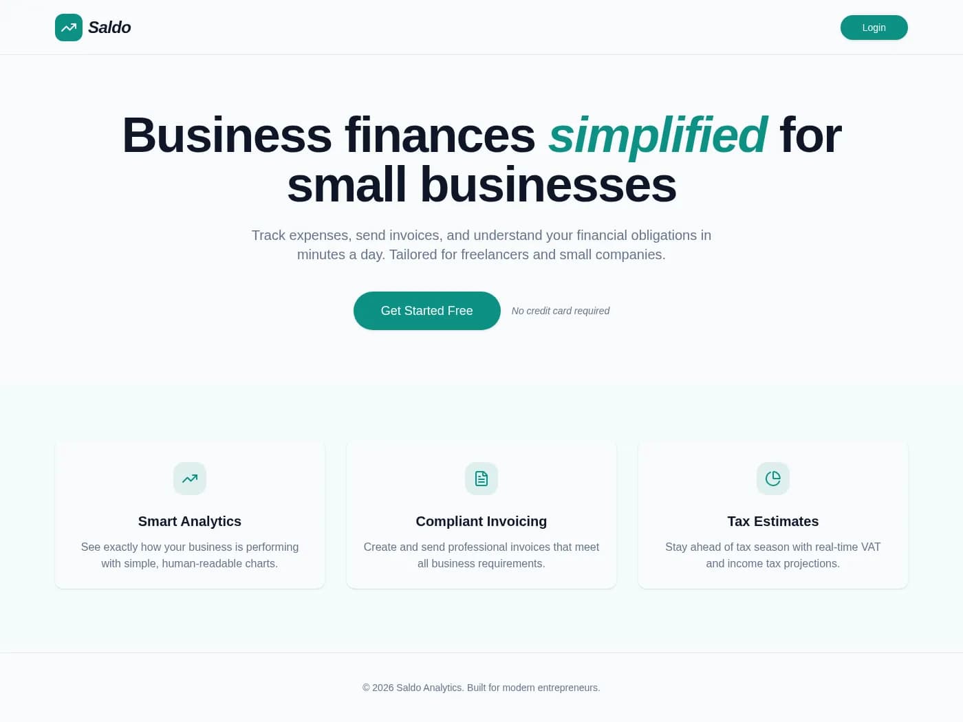 Saldo Analytics