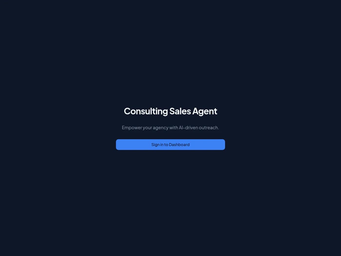 Consulting Sales Agent